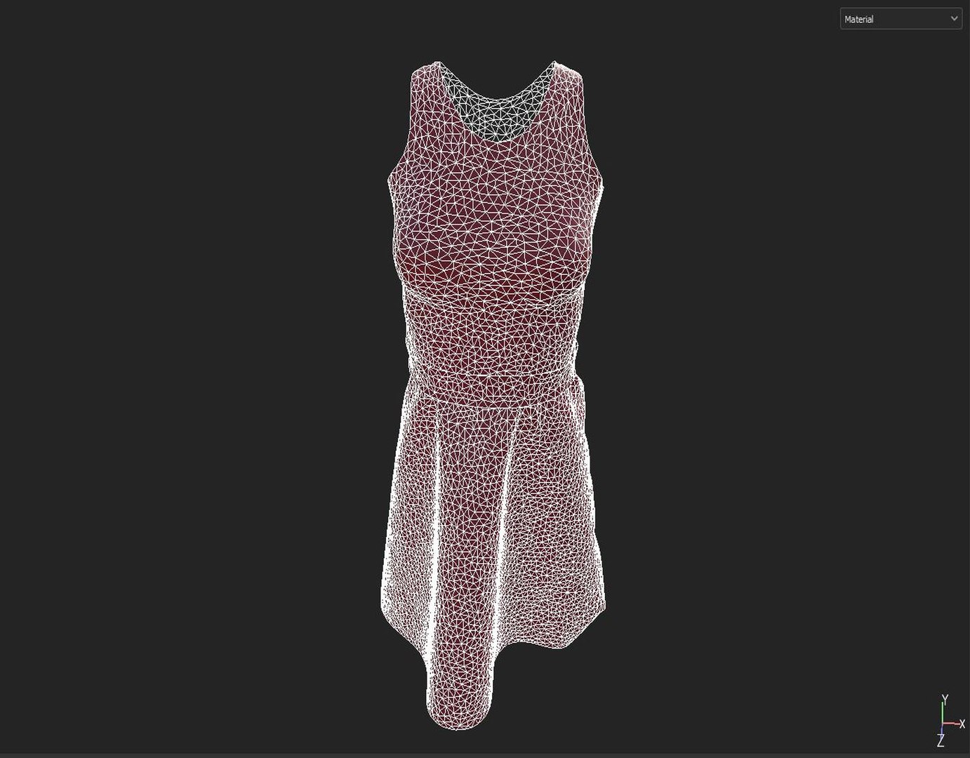 3D Woman Dress Model - TurboSquid 2397904