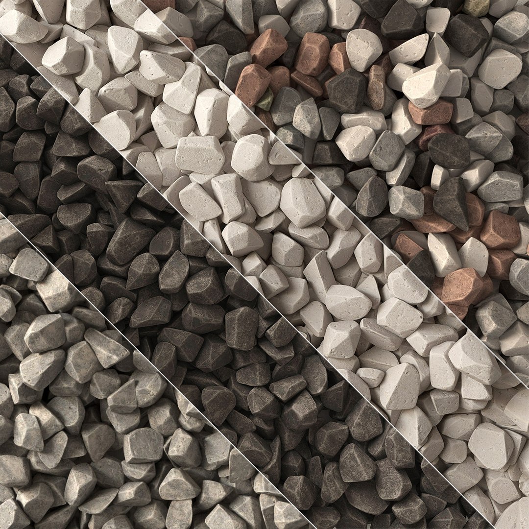 3D decor gravel model - TurboSquid 1676910