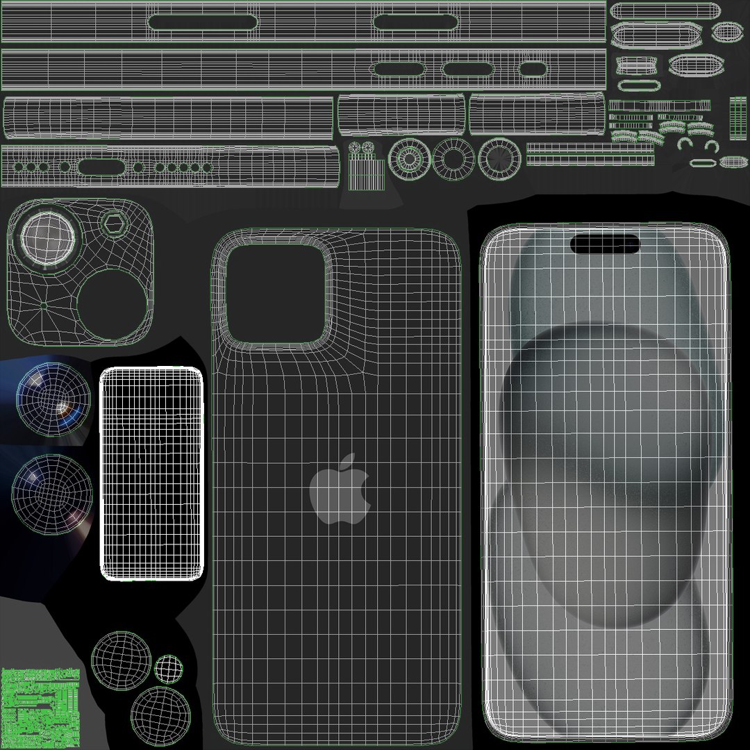 3D Apple IPhone 15 Plus All Colors - TurboSquid 2260232
