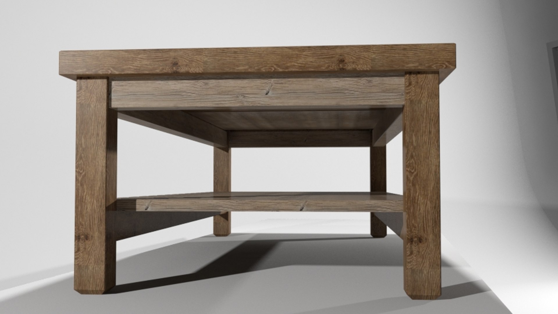 3D Rustic Coffee Table - TurboSquid 1270712