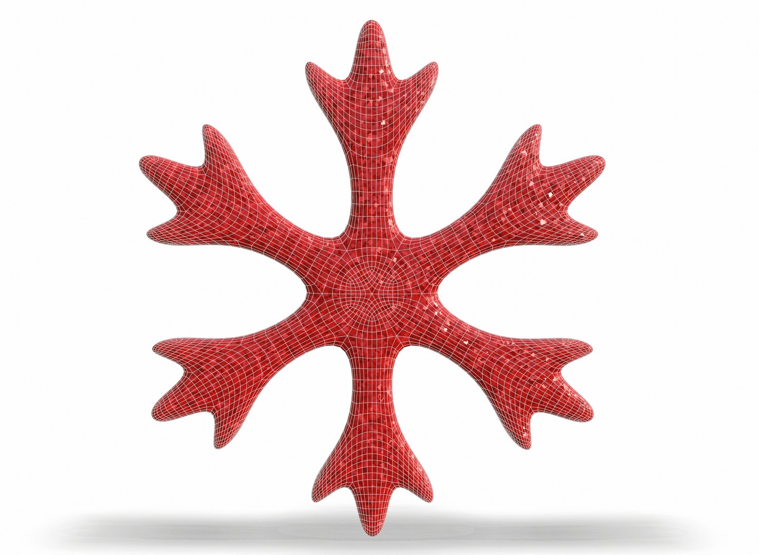 3D Christmas Snowflake Model - TurboSquid 1821230
