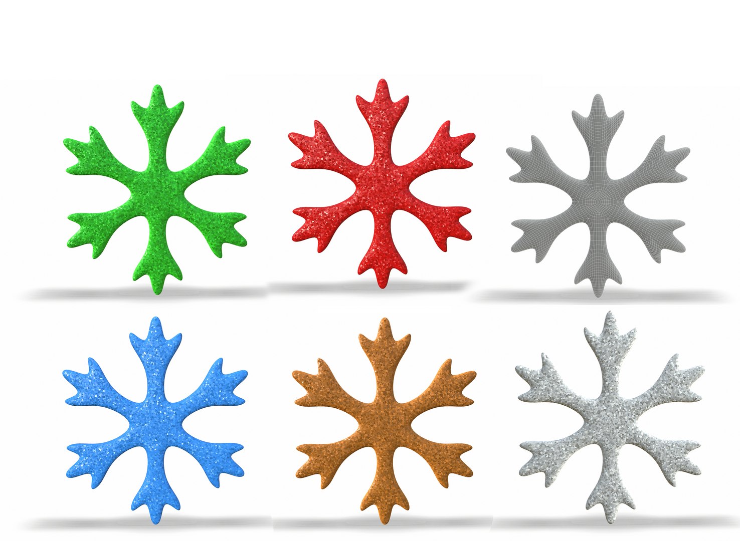3D Christmas Snowflake Model - TurboSquid 1821230