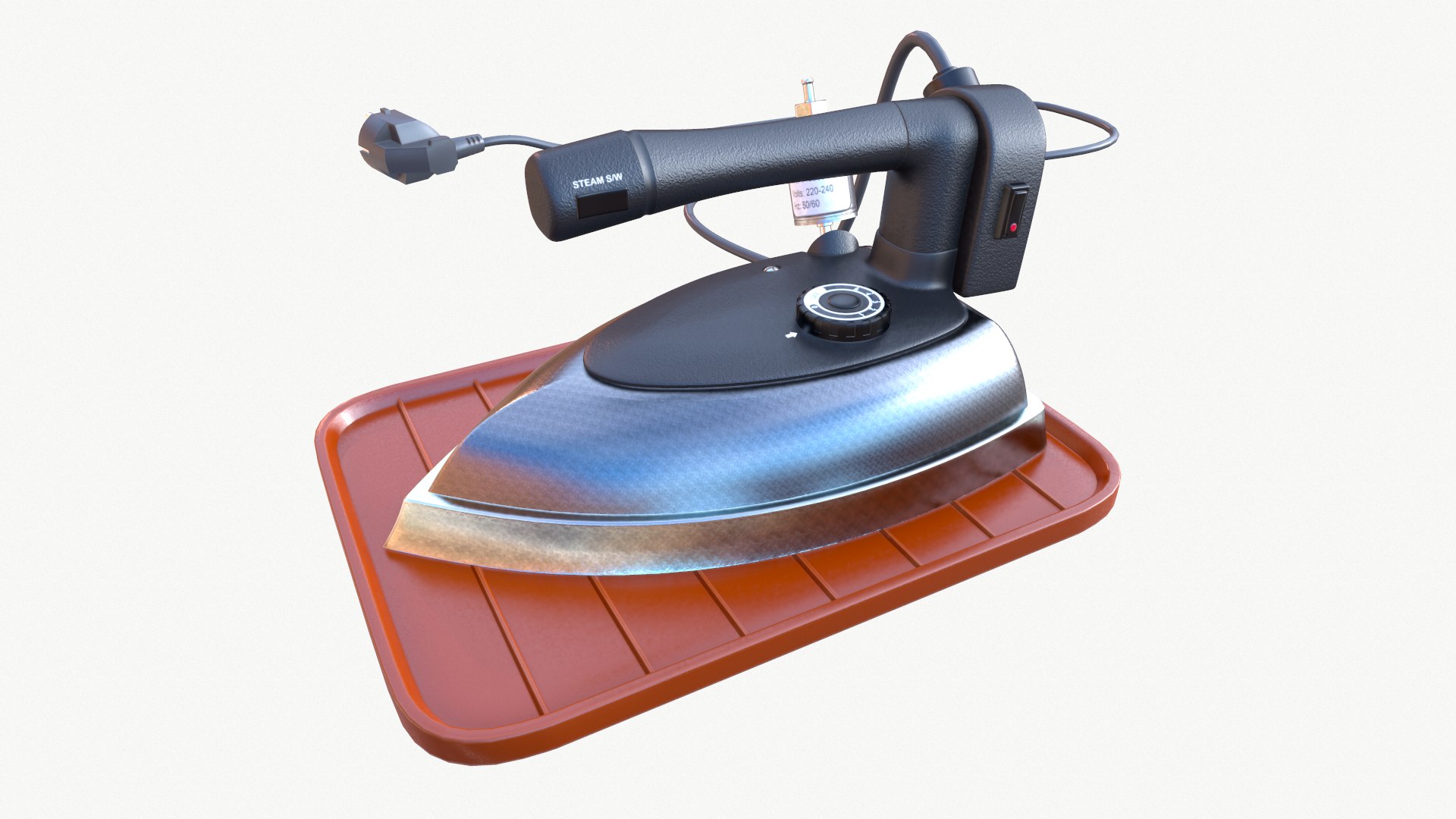 Professional Iron With Steamer 3D Model - TurboSquid 2102979