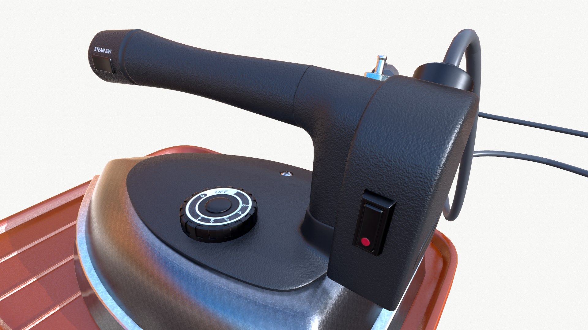 Professional Iron With Steamer 3D Model - TurboSquid 2102979
