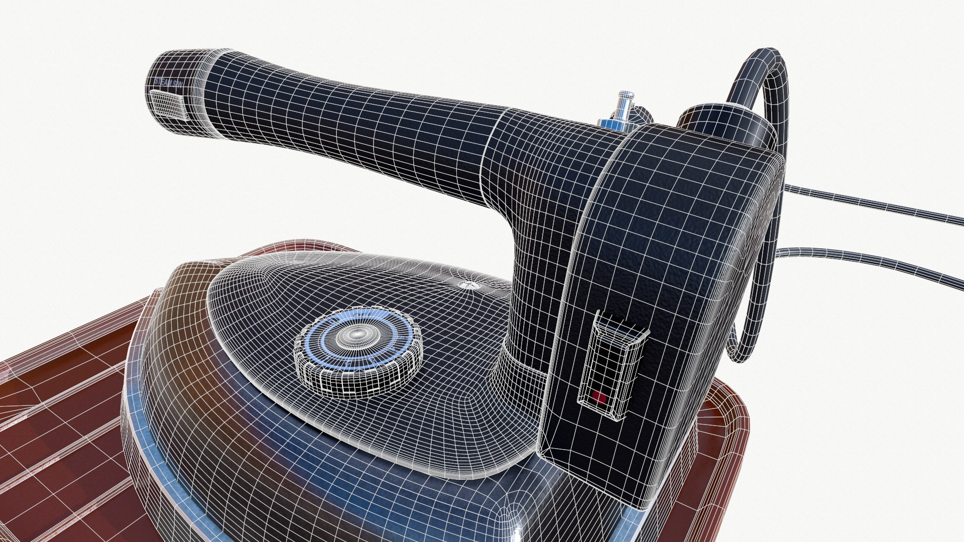 Professional Iron With Steamer 3D Model - TurboSquid 2102979