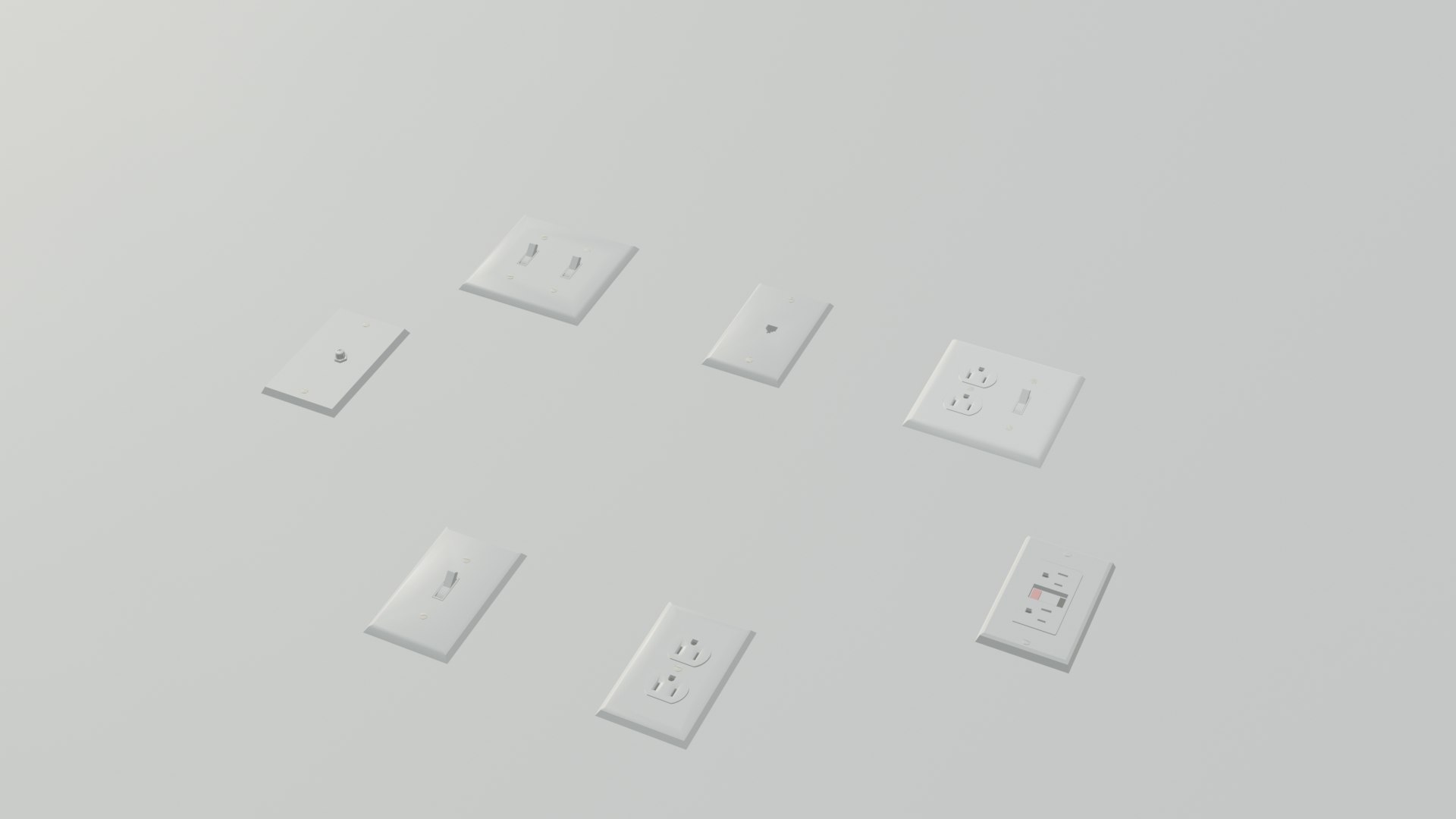 American Sockets And Switches 3D Model - TurboSquid 1886080