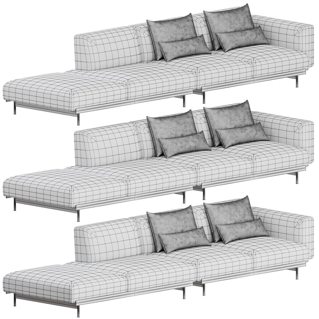 Situ 4 Seater Sofa 3D Model - TurboSquid 1663824