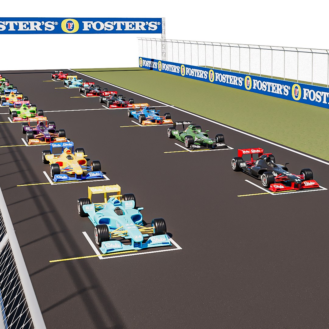 3D F1 Race Track Cars Model - TurboSquid 2044504
