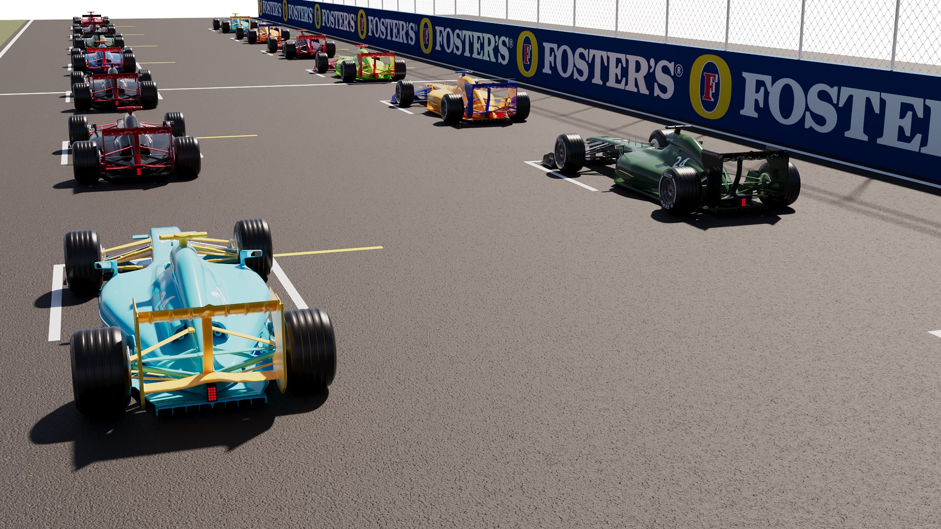 3D F1 Race Track Cars Model - TurboSquid 2044504