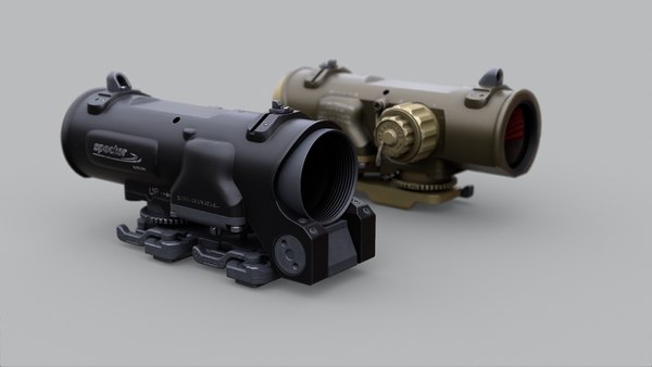 엘칸 스펙터 조준경 3D 모델 - TurboSquid 2117375