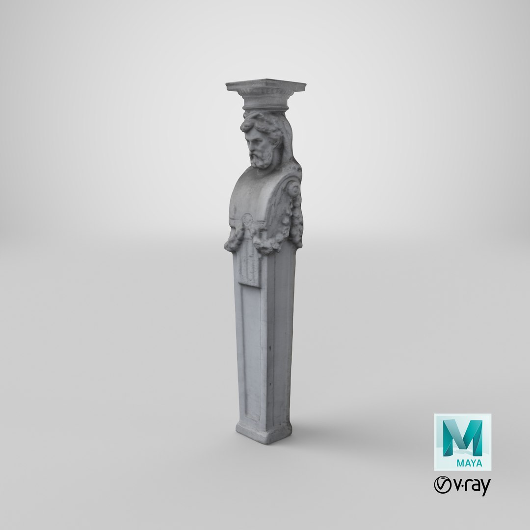 3D Atlas Column Model - TurboSquid 1358366