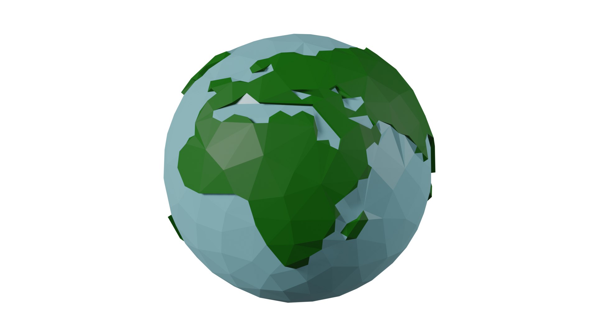 3D Low Poly Earth Model - TurboSquid 1958992