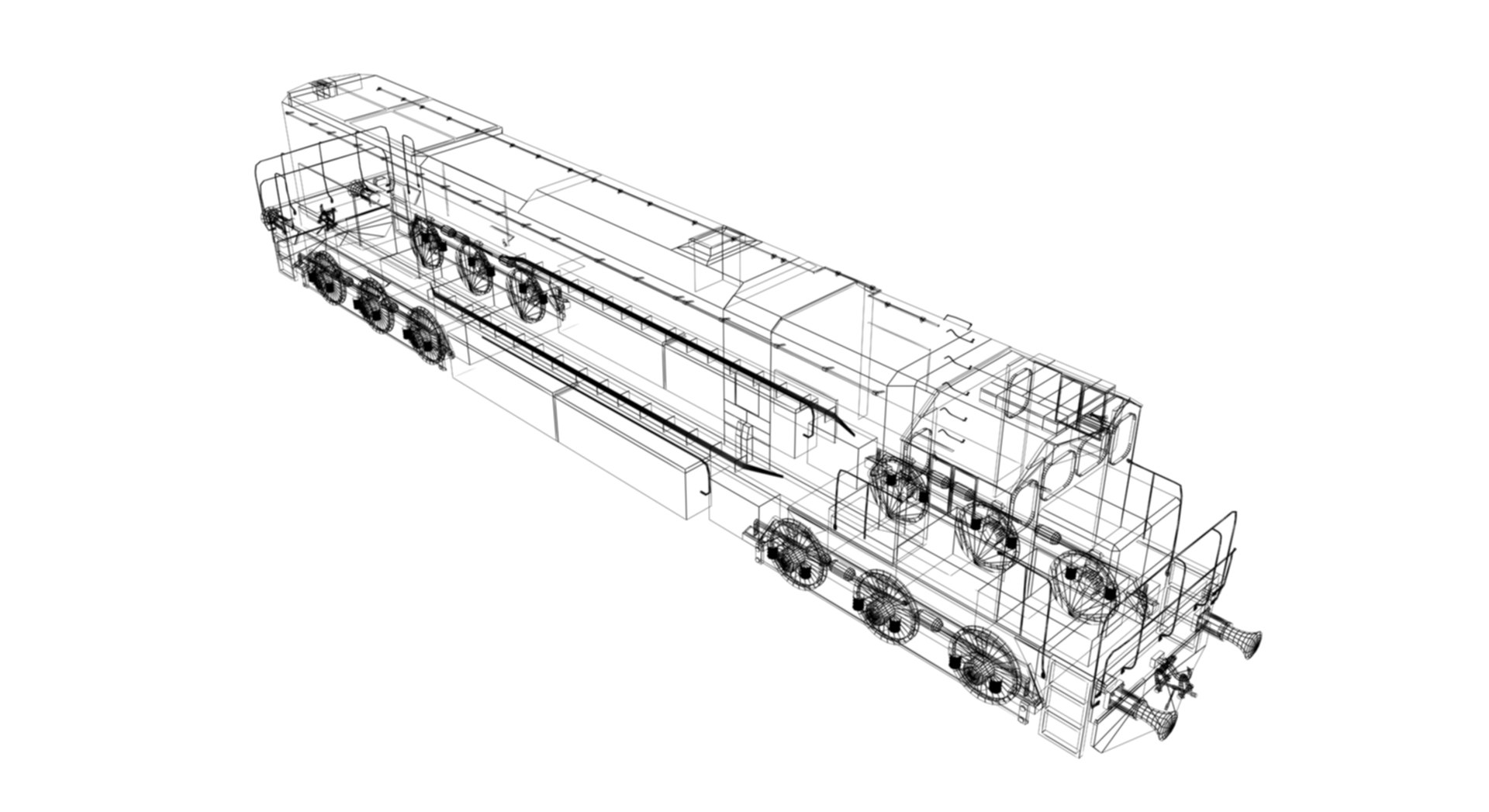 EMD GT 26 CW-2 Locomotive 3D Model - TurboSquid 2046086