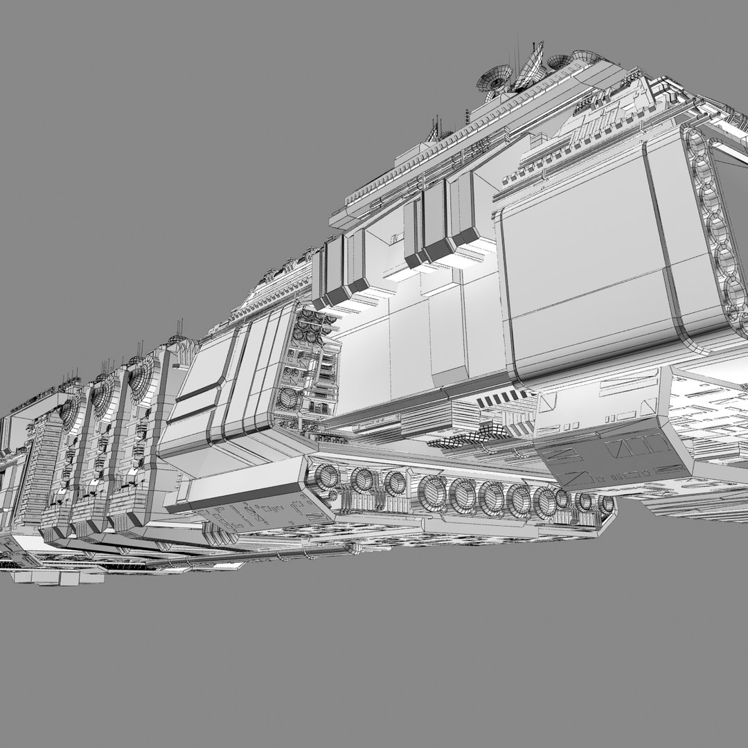 3ds Max - Large Spaceship 1