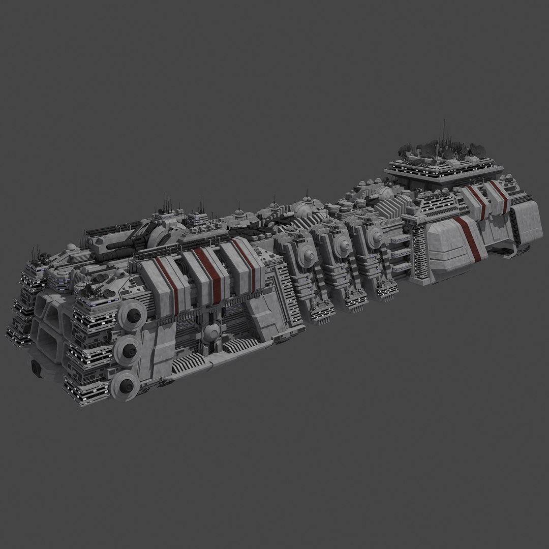3ds Max - Large Spaceship 1