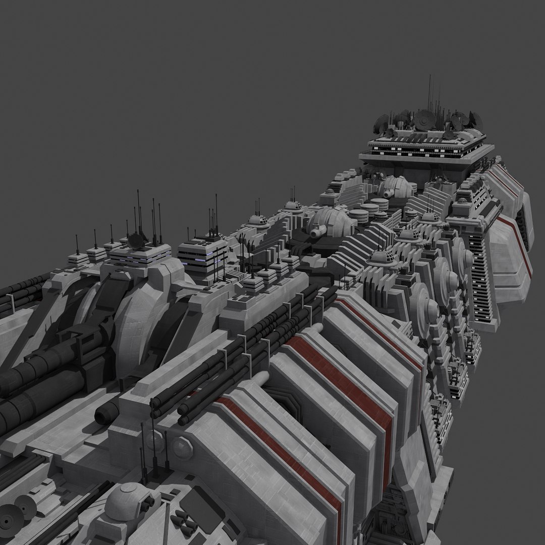 3ds Max - Large Spaceship 1