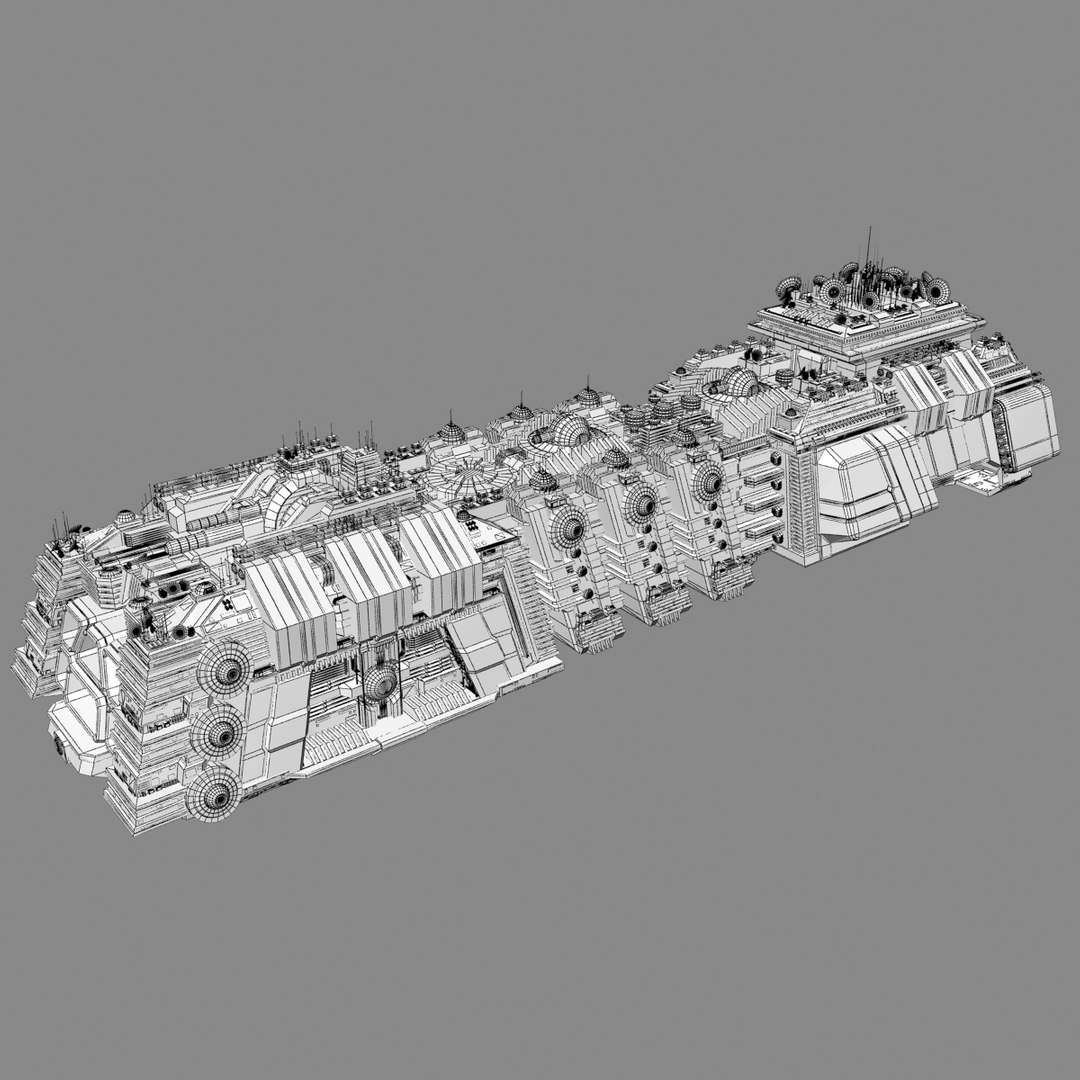 3ds Max - Large Spaceship 1