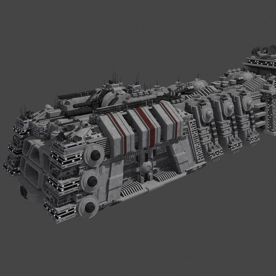 3ds Max - Large Spaceship 1