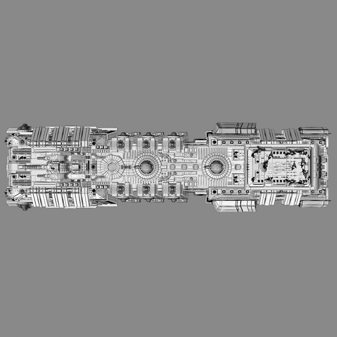 3ds Max - Large Spaceship 1