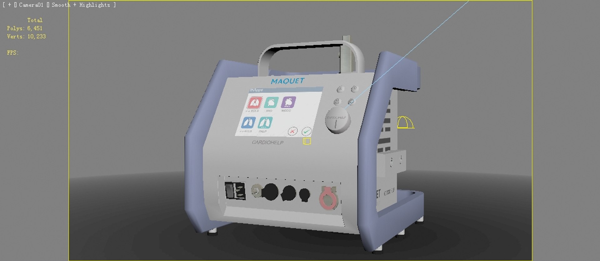 3D Maquet Ecmo Medical Machine - TurboSquid 1538172