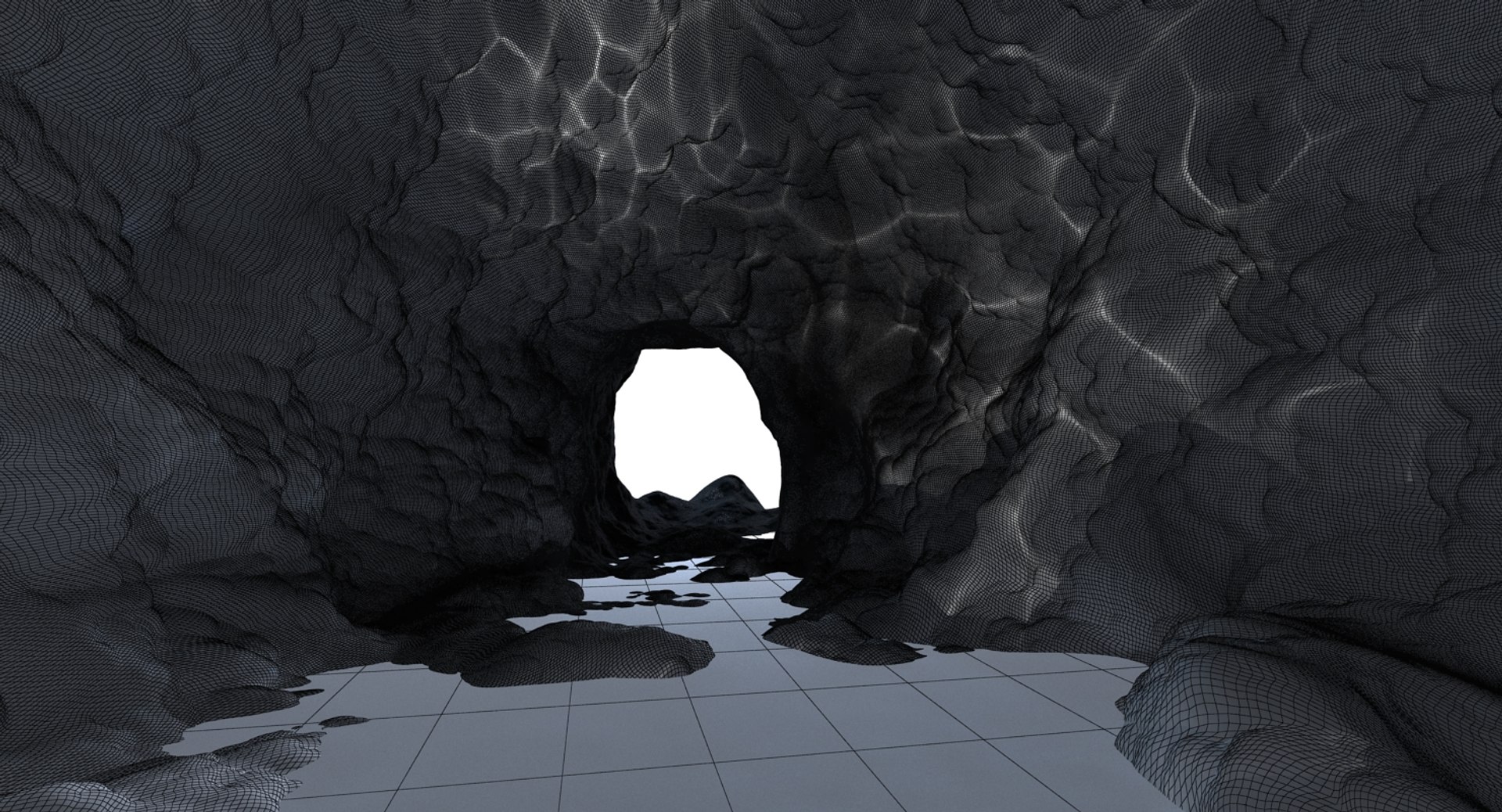 Cave Landscape Desert 3d Model