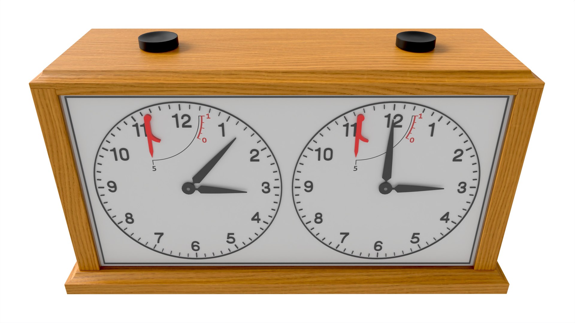 Chess Timer Mechanical Game Clock Wooden Model - TurboSquid 2154145