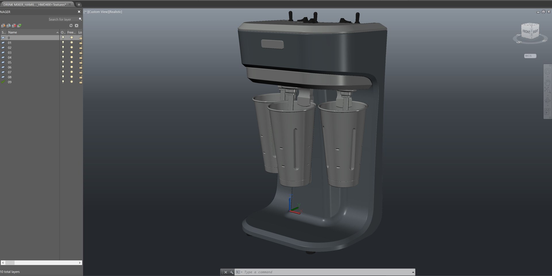 3D hamilton mixer beach hmd400 - TurboSquid 1618777