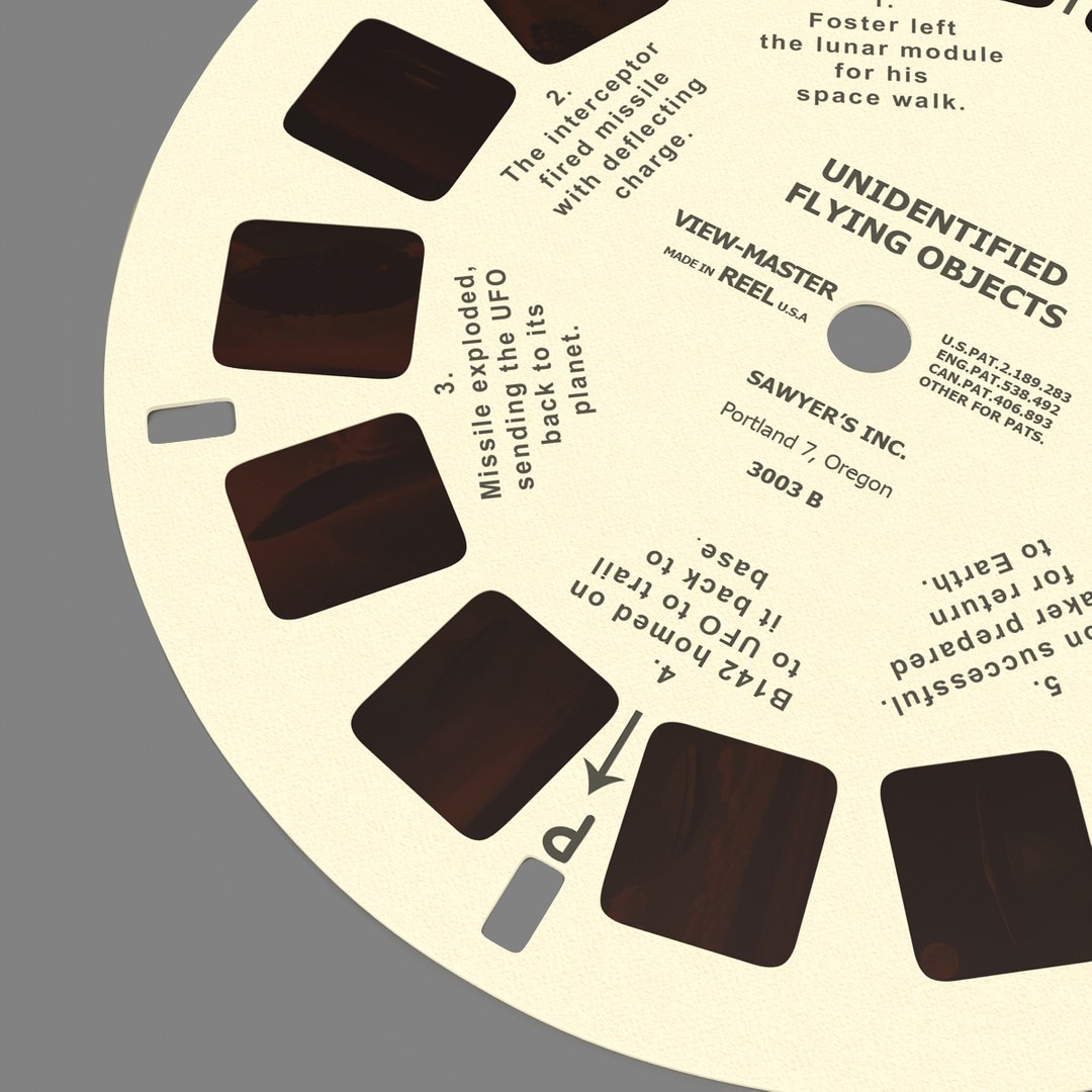 3d model stereoscope cardboard disks