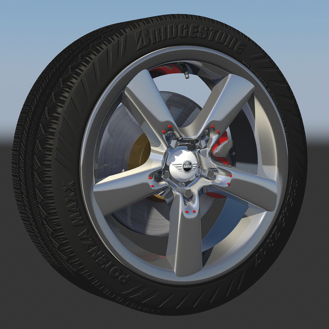 wheel sport car rim c4d