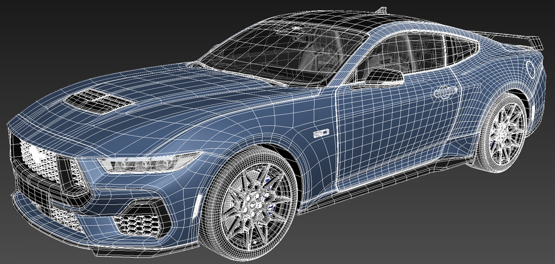 3D Model Ford Mustang GT 2024 - TurboSquid 2224191