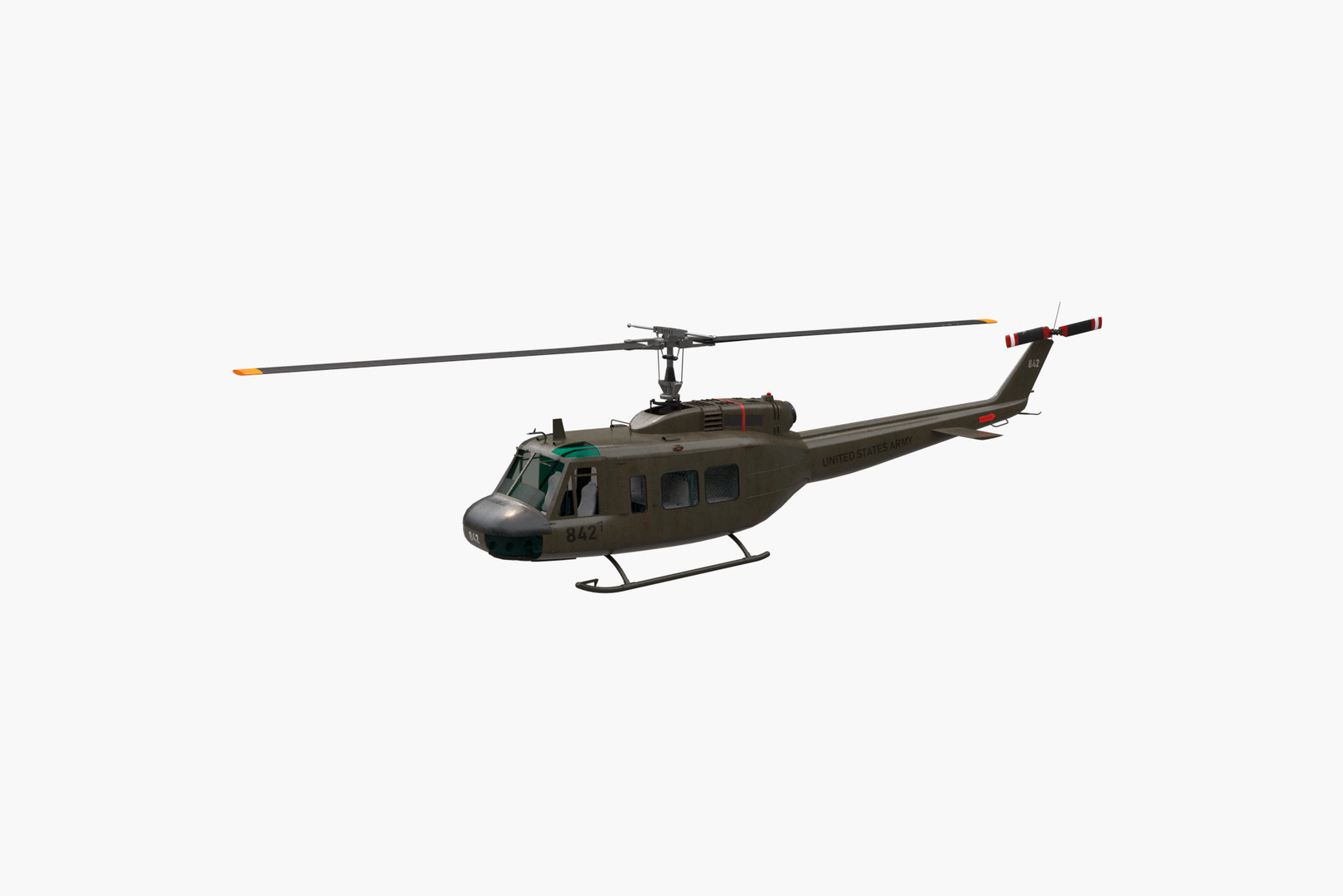Helicopter Bell Uh-1 Huey 3D Model - TurboSquid 1574431