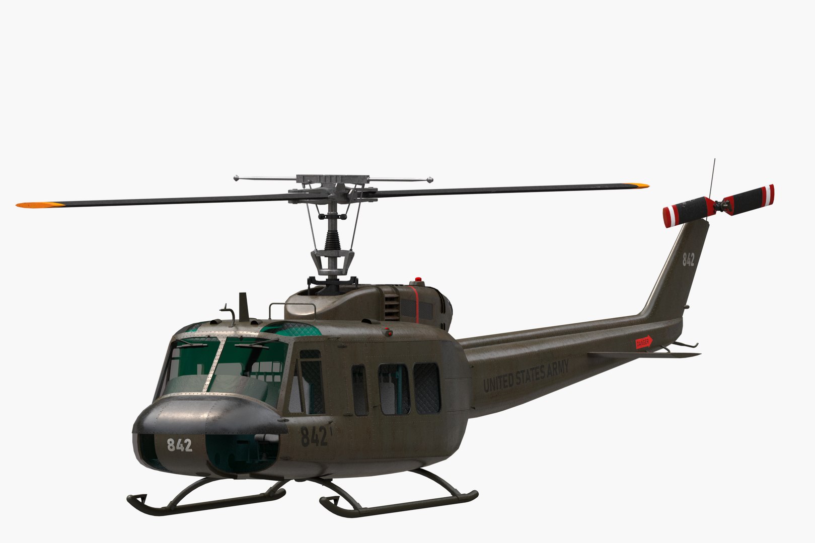 Helicopter Bell Uh-1 Huey 3D Model - TurboSquid 1574431