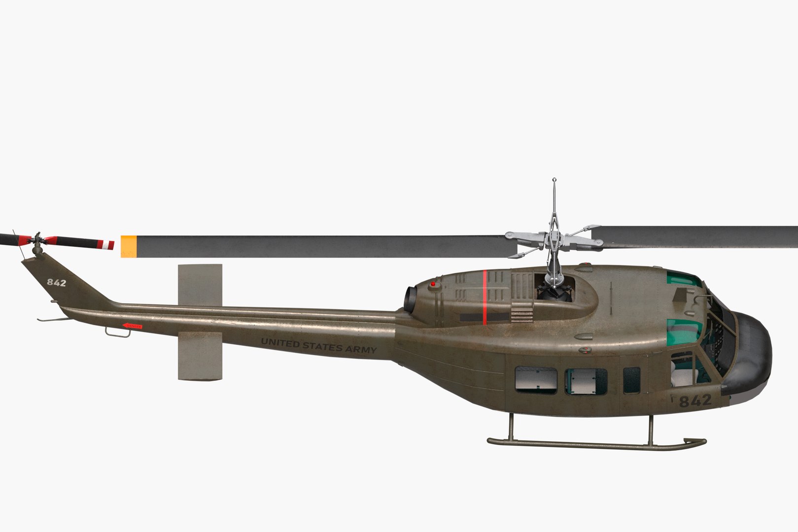 Helicopter Bell Uh-1 Huey 3D Model - TurboSquid 1574431