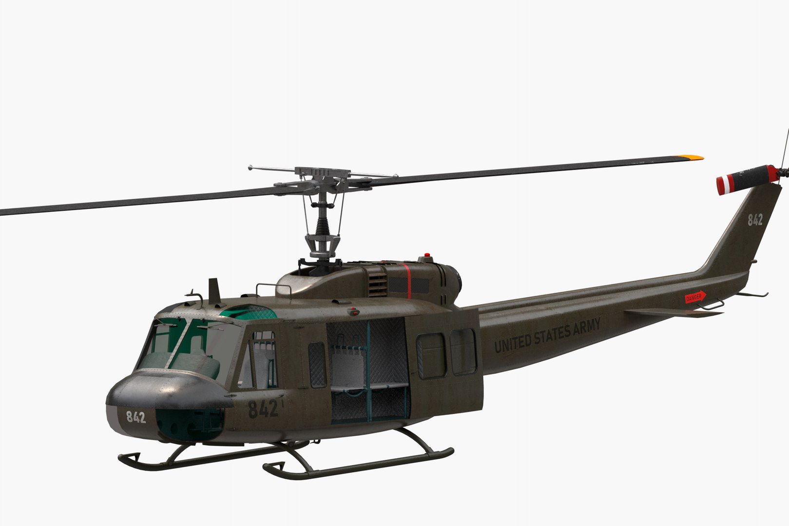 Helicopter Bell Uh-1 Huey 3D Model - TurboSquid 1574431