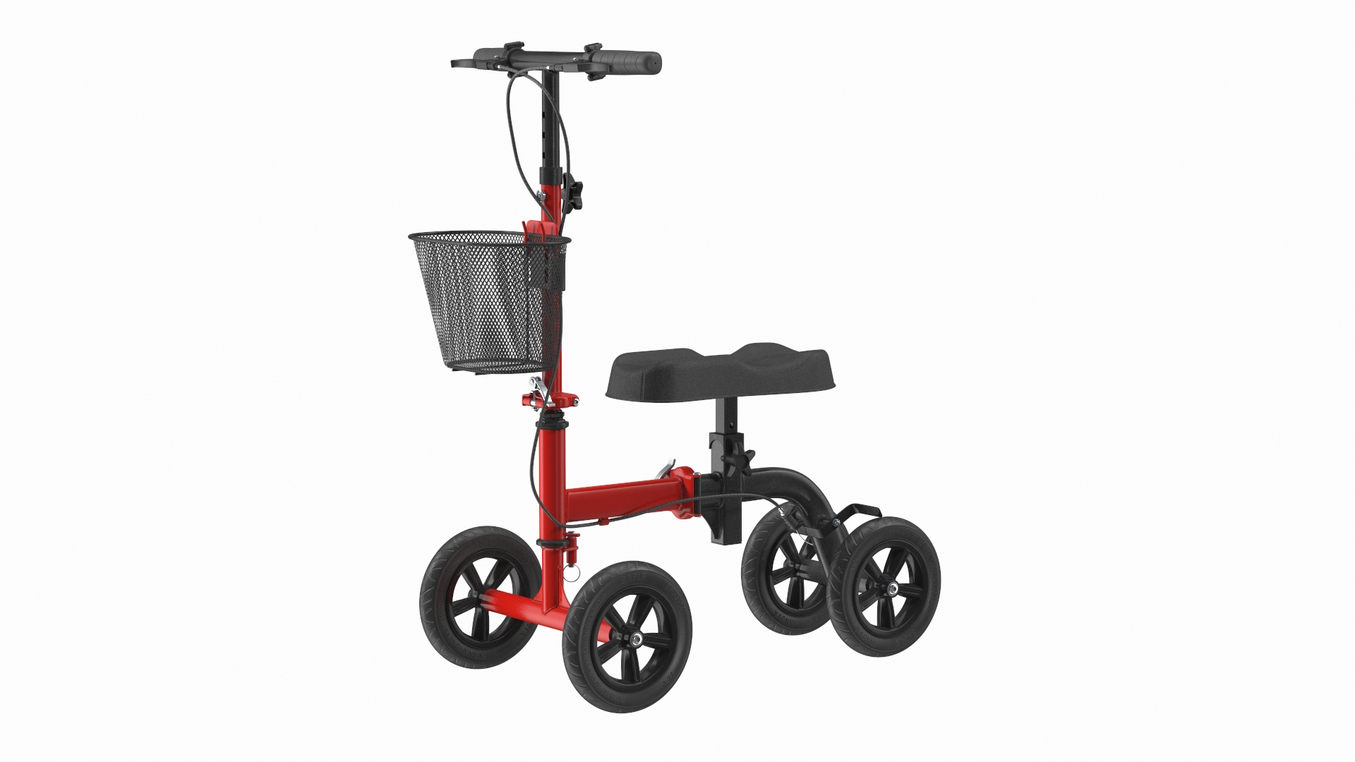 3D Knee Scooter Red Rigged - TurboSquid 2082851