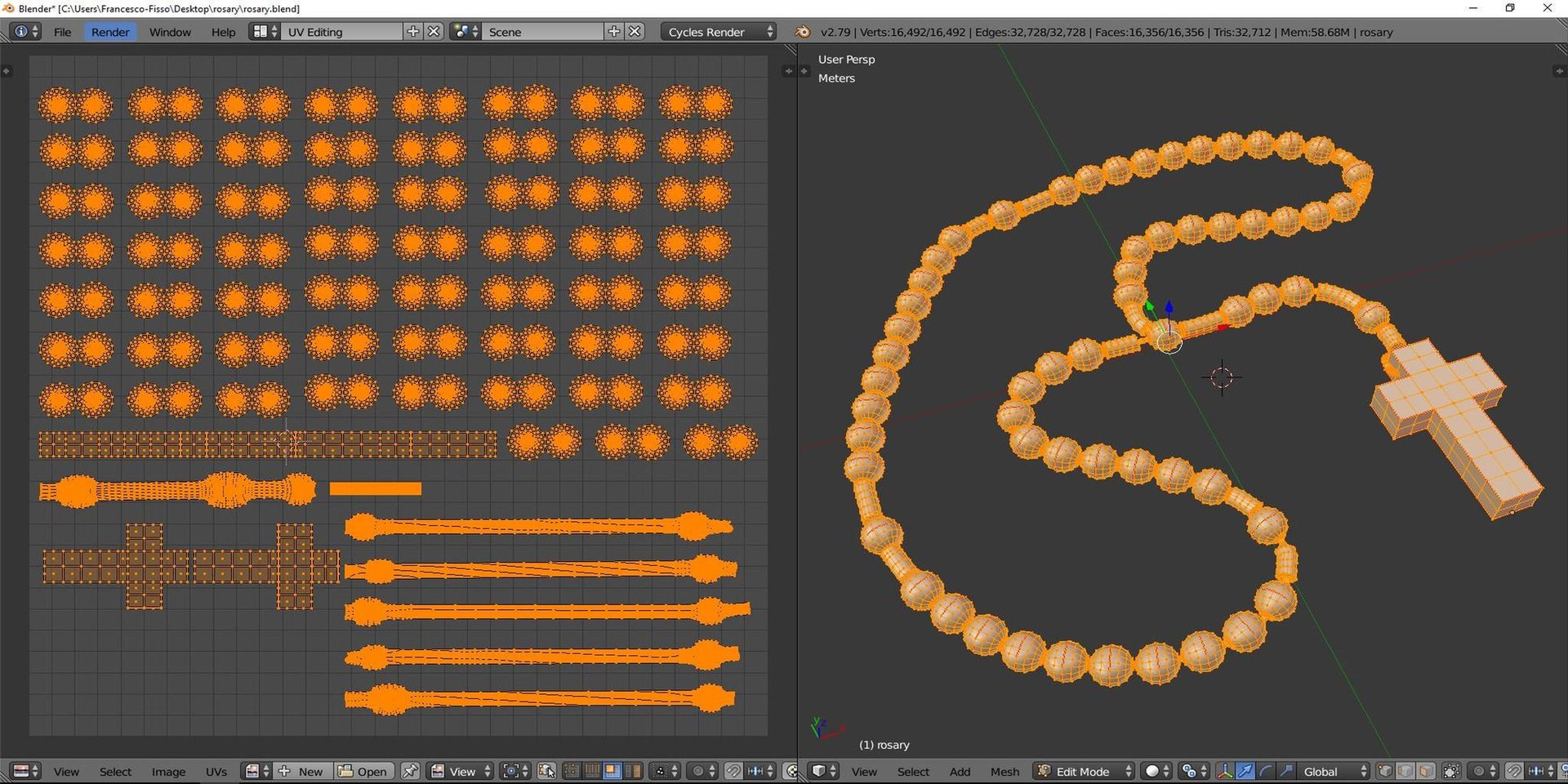 3D Holy Rosary - TurboSquid 1425042