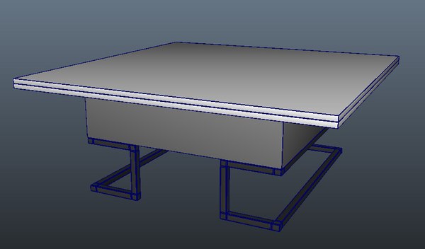 3d model table square
