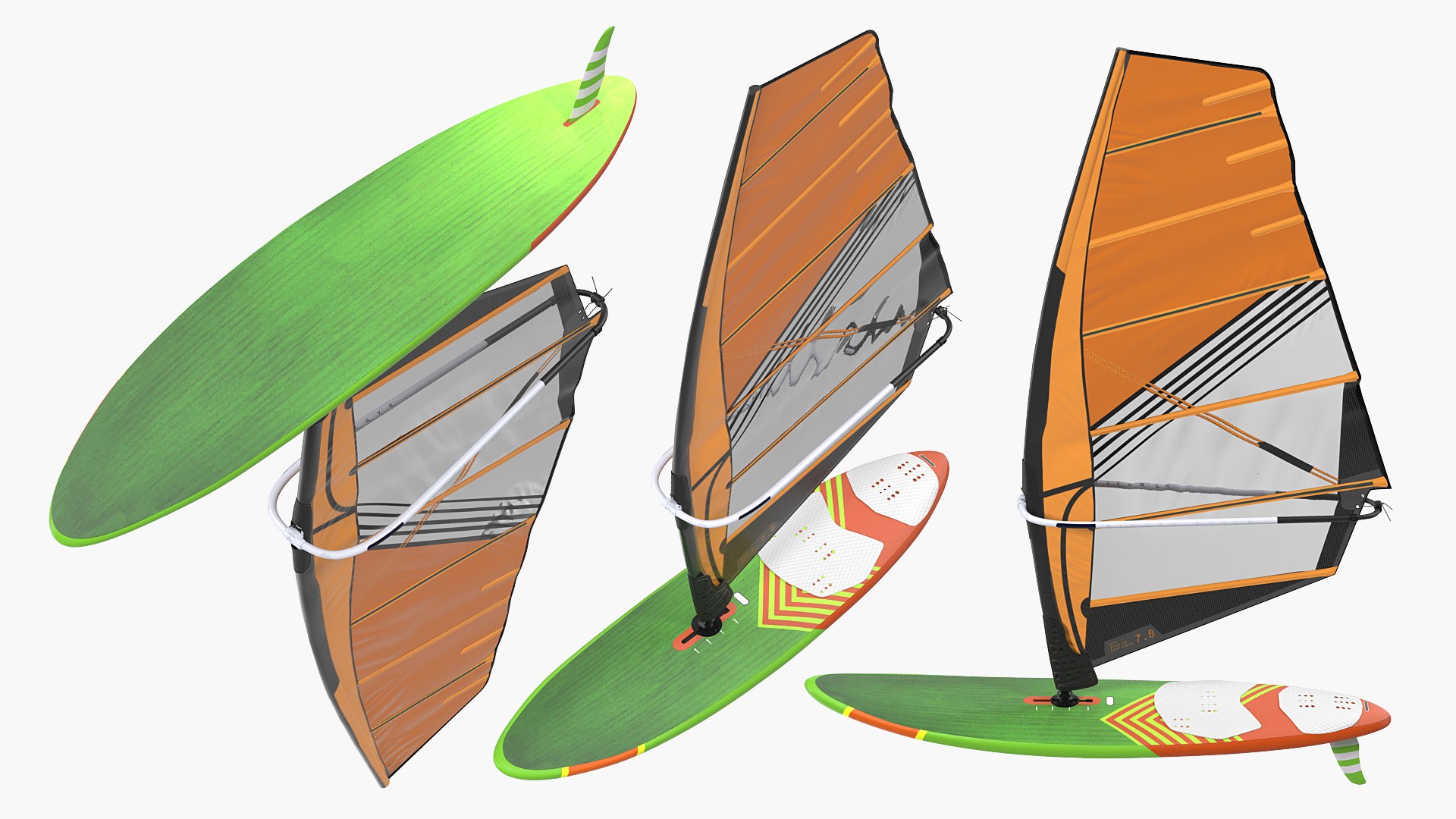 3D Sport Windsurf Board Sail Model - TurboSquid 1442902