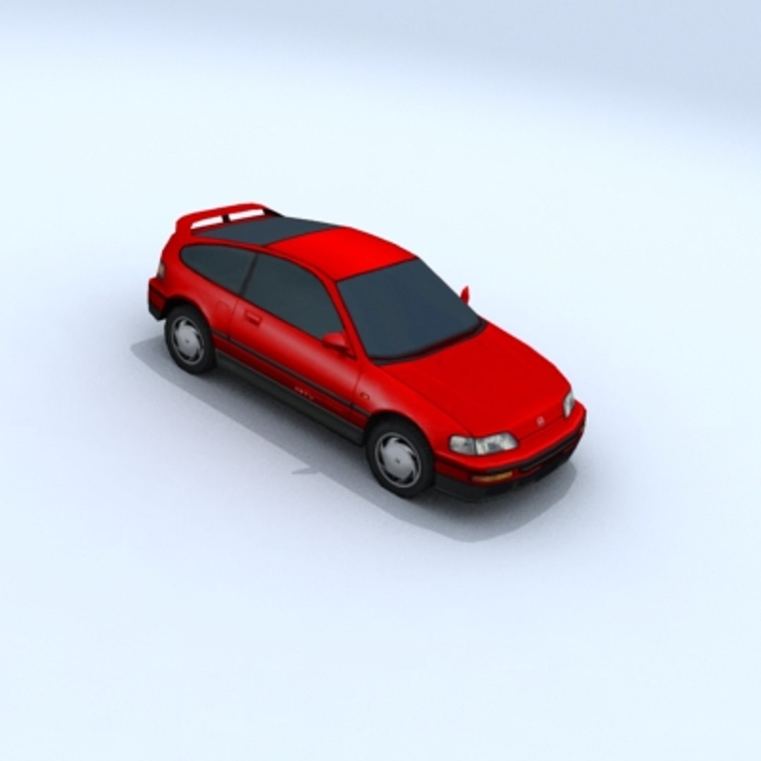 Honda Cr-x Vehicle Car 3d Model