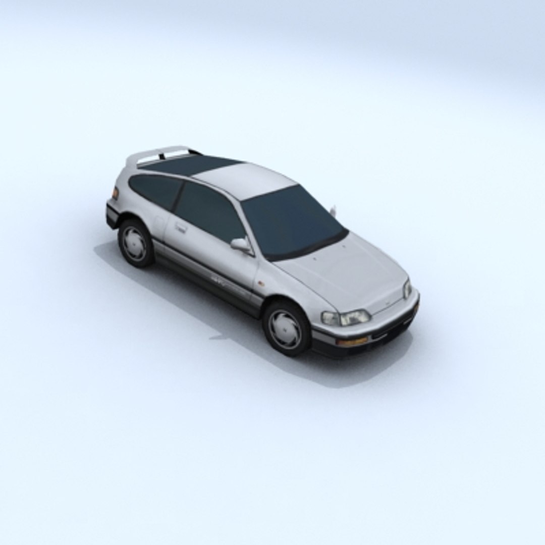 Honda Cr-x Vehicle Car 3d Model