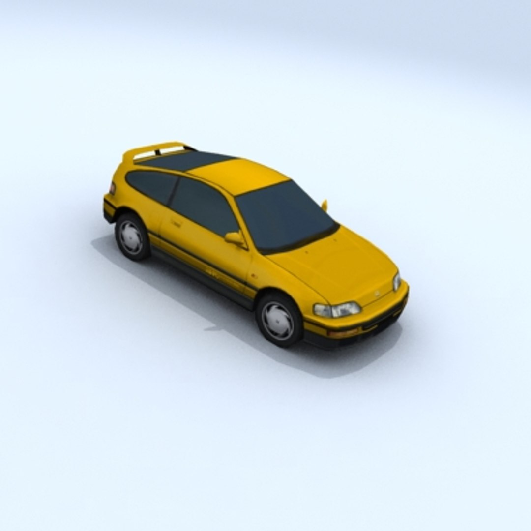 Honda Cr-x Vehicle Car 3d Model