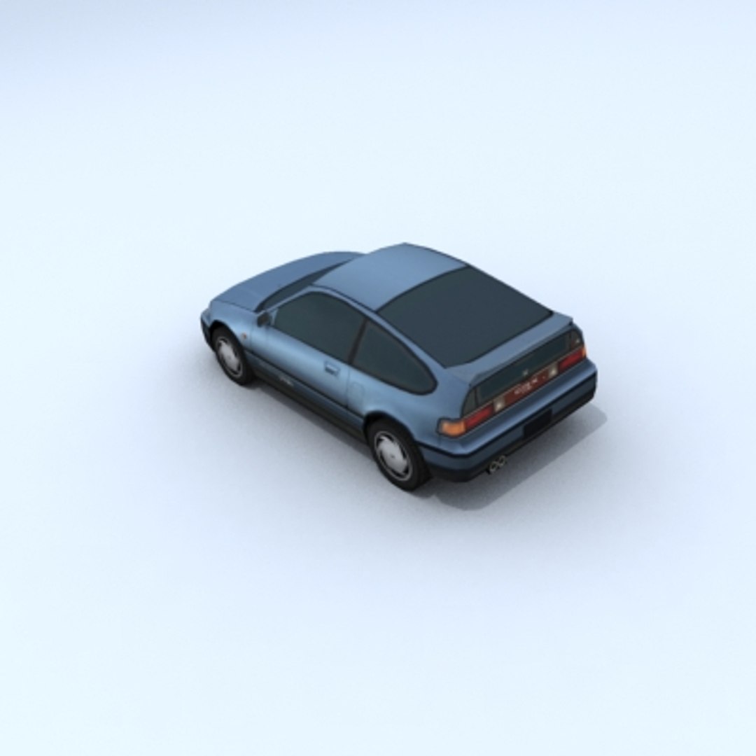 Honda Cr-x Vehicle Car 3d Model