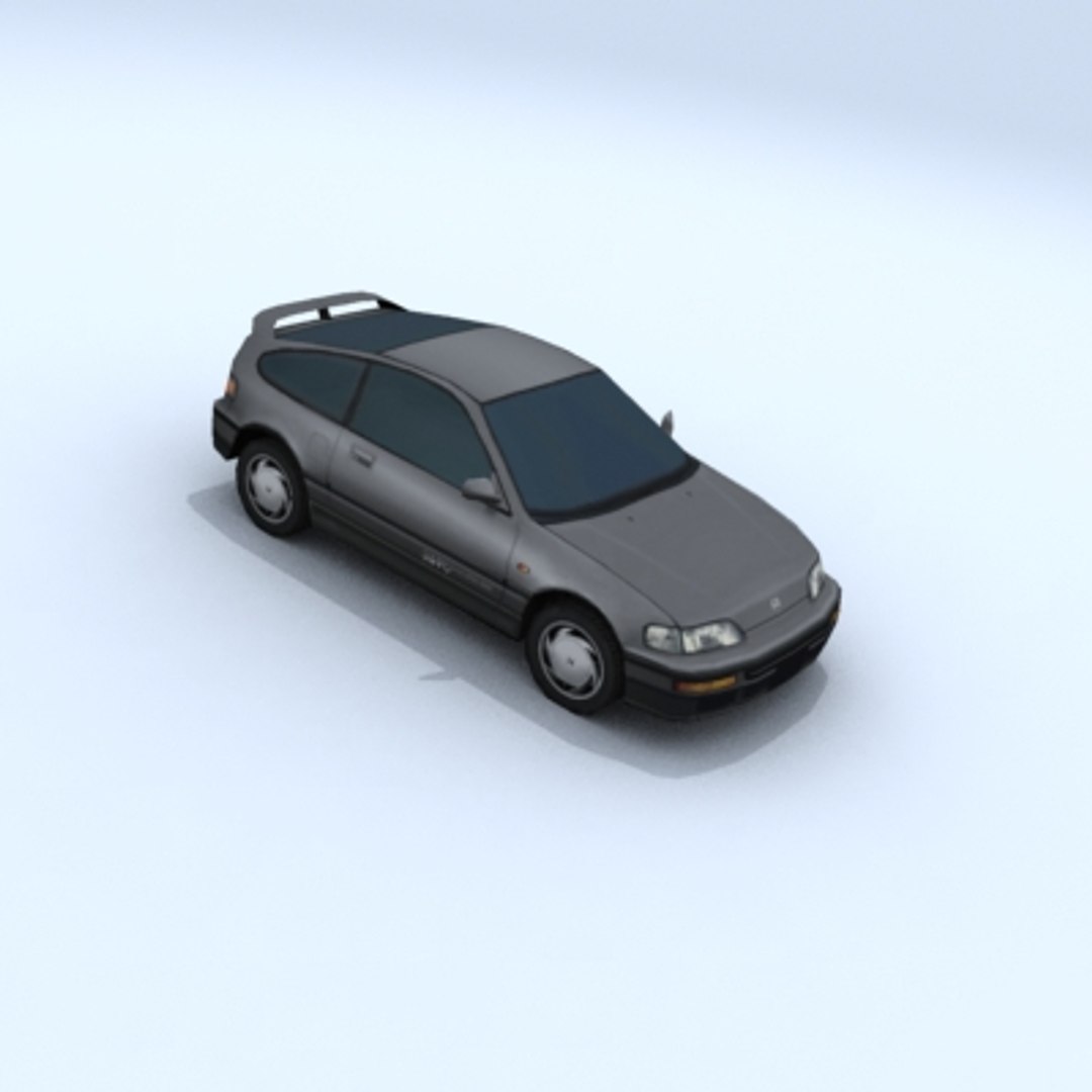 Honda Cr-x Vehicle Car 3d Model