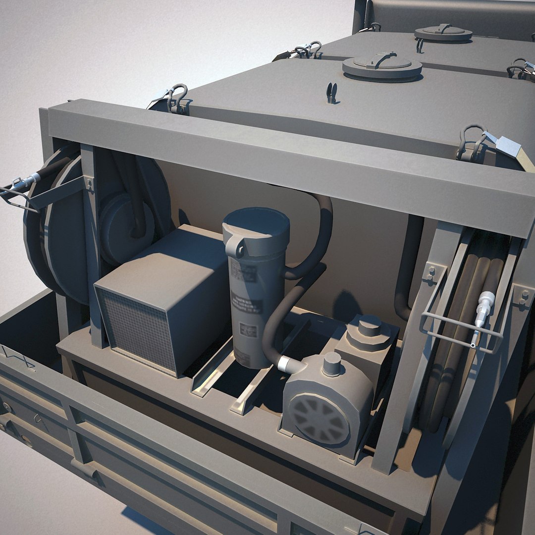 3d m923 a1 tank truck model