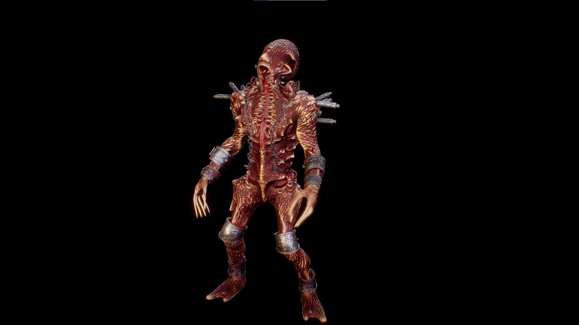 3D Flesh Creature Character - TurboSquid 2074278