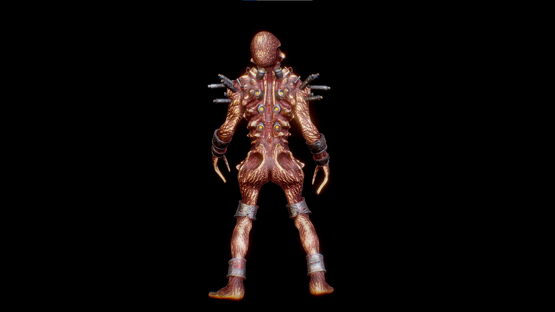3D Flesh Creature Character - TurboSquid 2074278