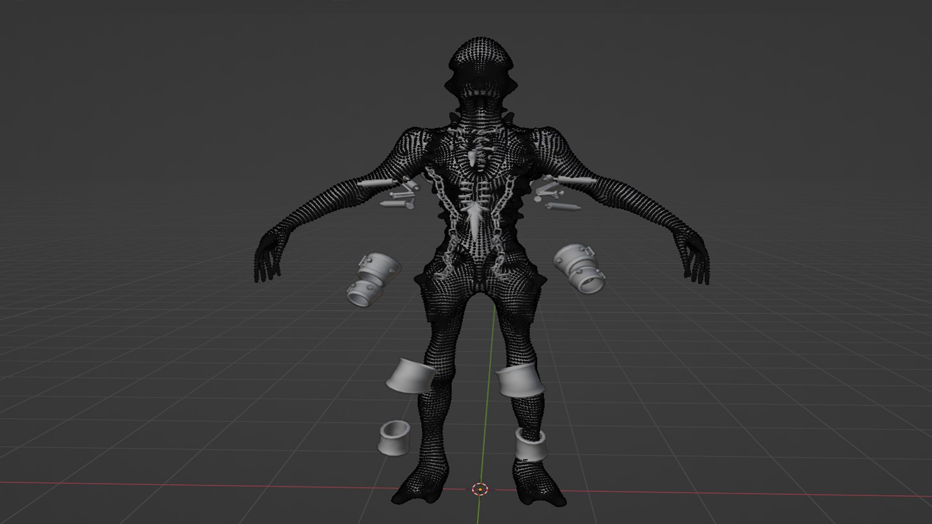 3D Flesh Creature Character - TurboSquid 2074278