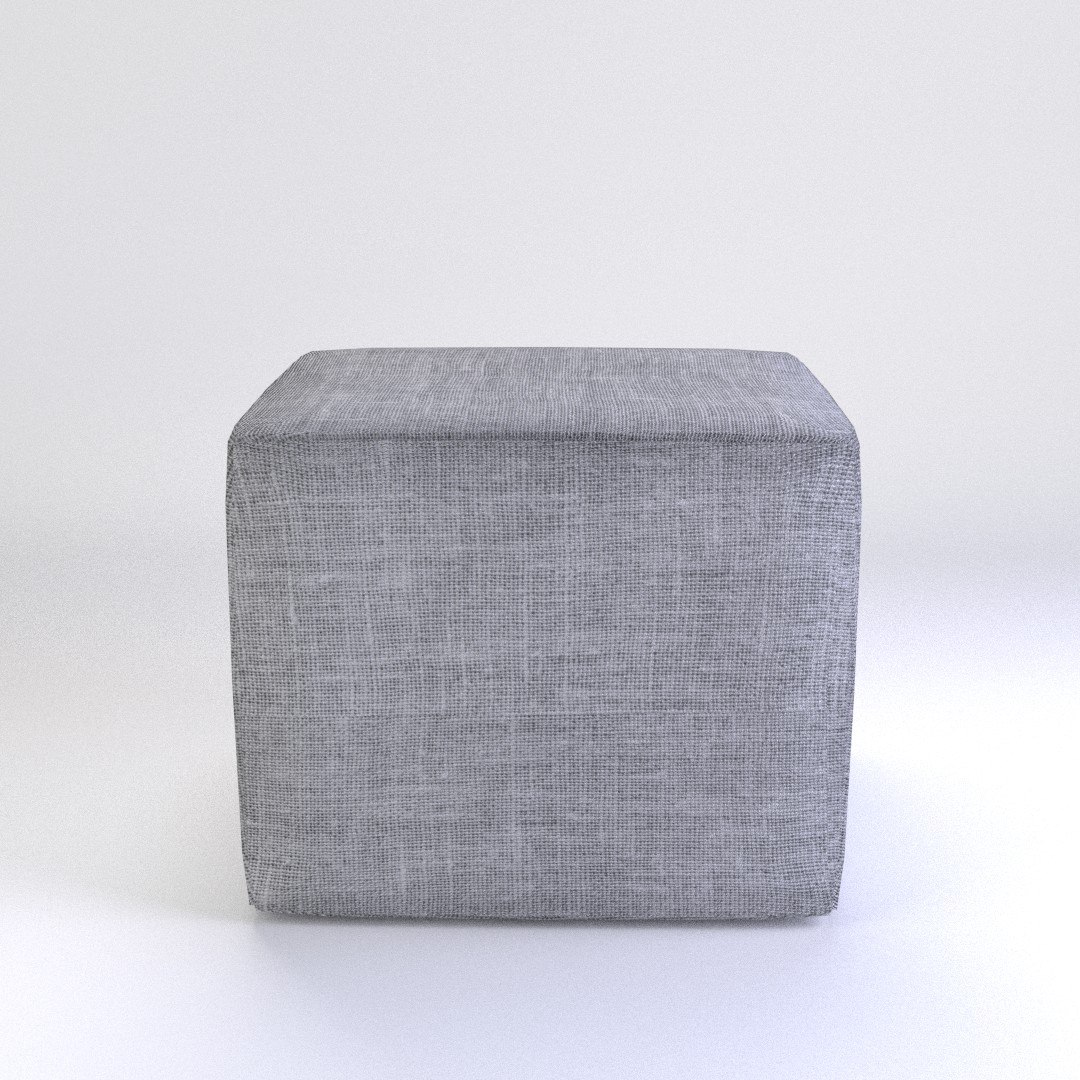 Square Pouffe 3d Model