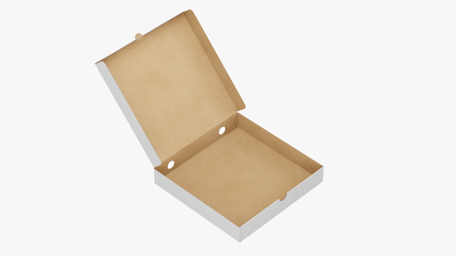 3D Pizza Box Opened Model - TurboSquid 2425614