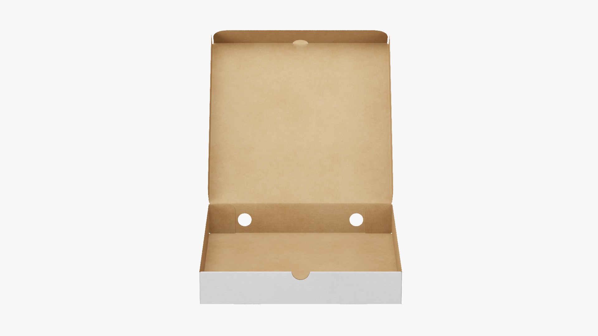 3D Pizza Box Opened Model - TurboSquid 2425614